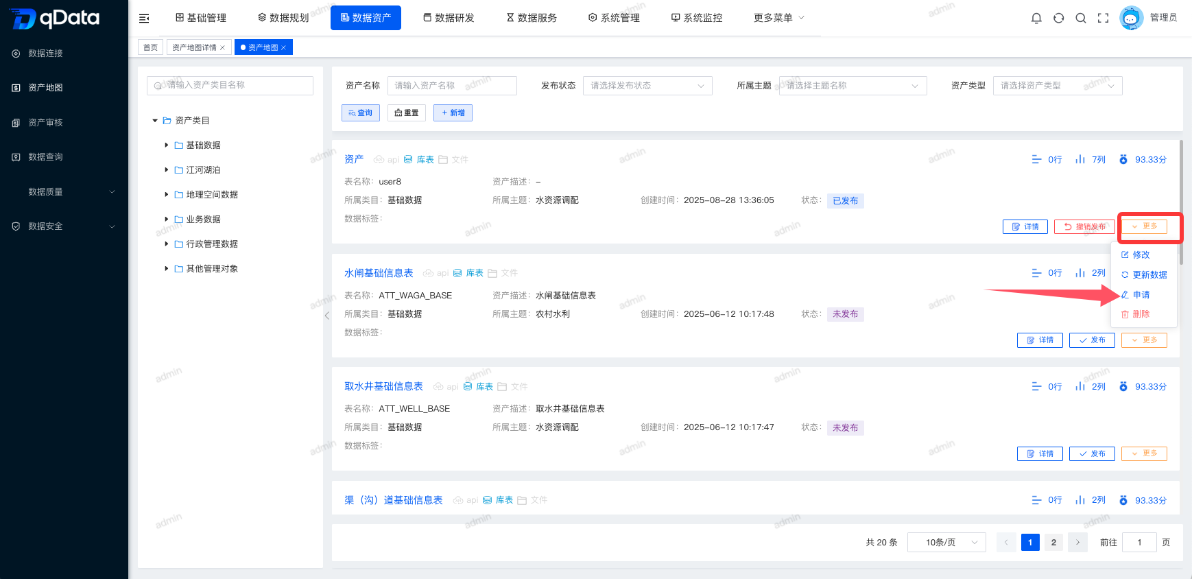 资产地图 | qData数据中台